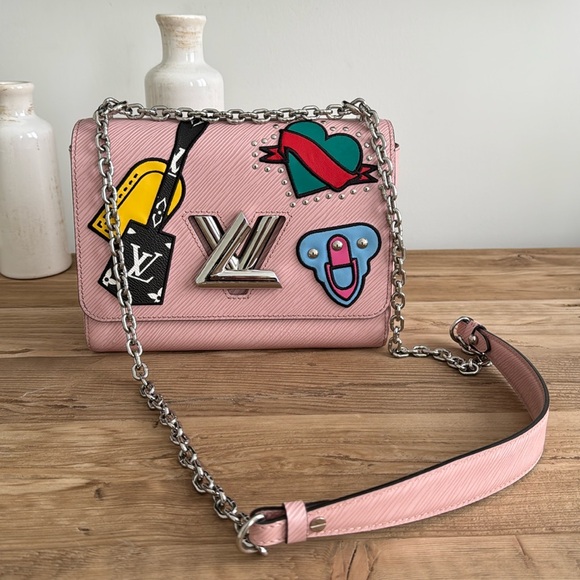 Louis Vuitton | Bags | Louis Vuitton Travel Stickers Twist Shoulder Bag ...
